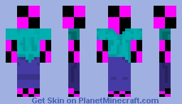 Untextured block Minecraft Skin