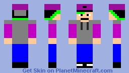 Neo Boyfriend fnf Minecraft Skin