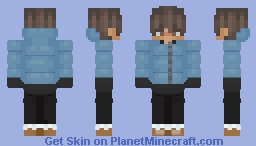 Boy in winter coat Minecraft Skin