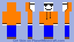 Orange Hoodie Minecraft Skin