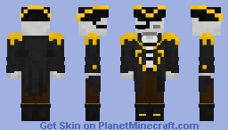 Skeleton Pirate Captain Minecraft Skin