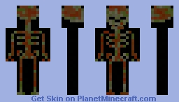 bloody skeleton Minecraft Skin
