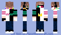 Ranboo wearing my version of Ranboo merch Minecraft Skin