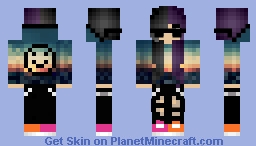 half hair Minecraft Skin