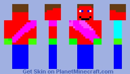 Rainbow Man Minecraft Skin