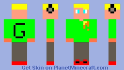 ZombieGamer1o8 NetherGames logo Minecraft Skin