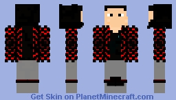 Red zig zag guy Minecraft Skin