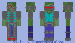 Exoskeleton Zombie Minecraft Skin