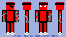 Angry Red Minecraft Skin