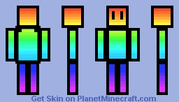 rainbow guy Minecraft Skin