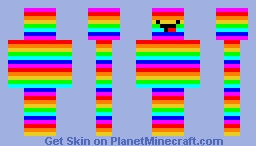 Rainbow guy Minecraft Skin