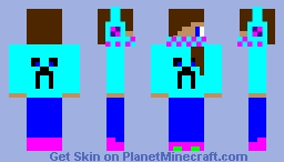 Creeper Dj Girl Minecraft Skin