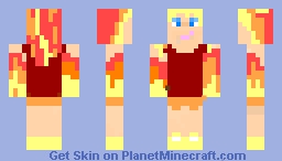 Blaze girl Minecraft Skin