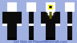 Eye In a Tux (Yellow) Minecraft Skin