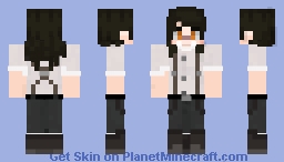 suspenders white top Minecraft Skin