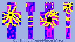 Corrupt space purple Minecraft Skin
