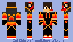 Gamer Fire Minecraft Skin