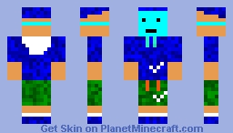 Aqua Minecraft Skin