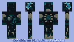 Sculk Girl Minecraft Skin