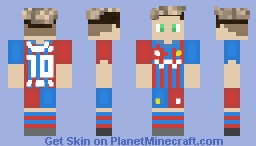 FC Barcelona Kit 2022 Visca Barca Visca Cataluña Minecraft Skin