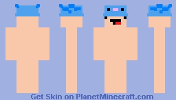 blue axolotl Minecraft Skin