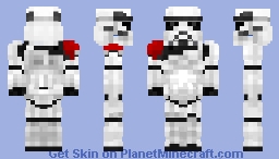 (Imperial) Stormtrooper (Pauldron red) Minecraft Skin