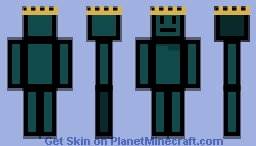 Turquoise Block King Minecraft Skin