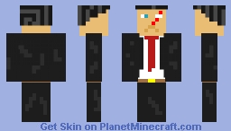 A man with a cool scar Minecraft Skin