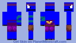 blue raptor fungus trower Minecraft Skin