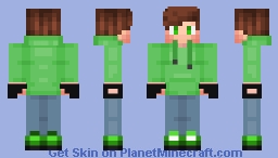 Green Hoodie Minecraft Skin