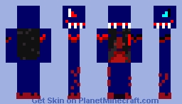 Vampire Blue Raptor Minecraft Skin