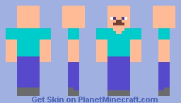 Steve(Bald) Minecraft Skin