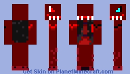 Red raptor Minecraft Skin