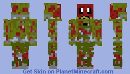 springtrap head opened Minecraft Skin