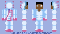 axolotl onesie black man Minecraft Skin