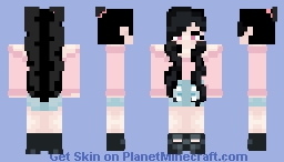 pink w ponytails Minecraft Skin