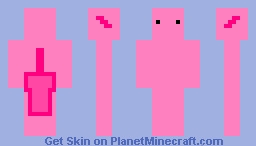 pink axolotl Minecraft Skin
