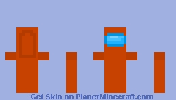 Orange Among us Minecraft Skin