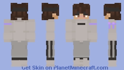 person with cancer ribbon! Minecraft Skin