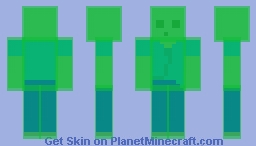 Slime Steve Minecraft Skin