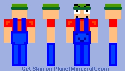 Bambi Dave and Bambi FNF full arms Minecraft Skin