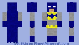 Batman With Blue Minecraft Skin