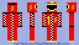 Power Rangers MotorForce Red Minecraft Skin