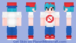 FNF Boyfriend Minecraft Skin