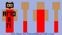 Amo-Man Amogus Style Minecraft Skin