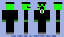Creeper Secret Agent Minecraft Skin