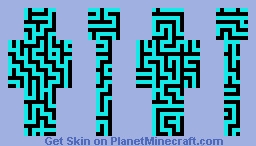 Maze pattern Minecraft Skin