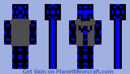 Mr. Blue Man 2.0 Minecraft Skin