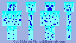 Ice creeper Minecraft Skin