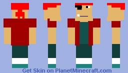 captain hook pirate 3 Minecraft Skin